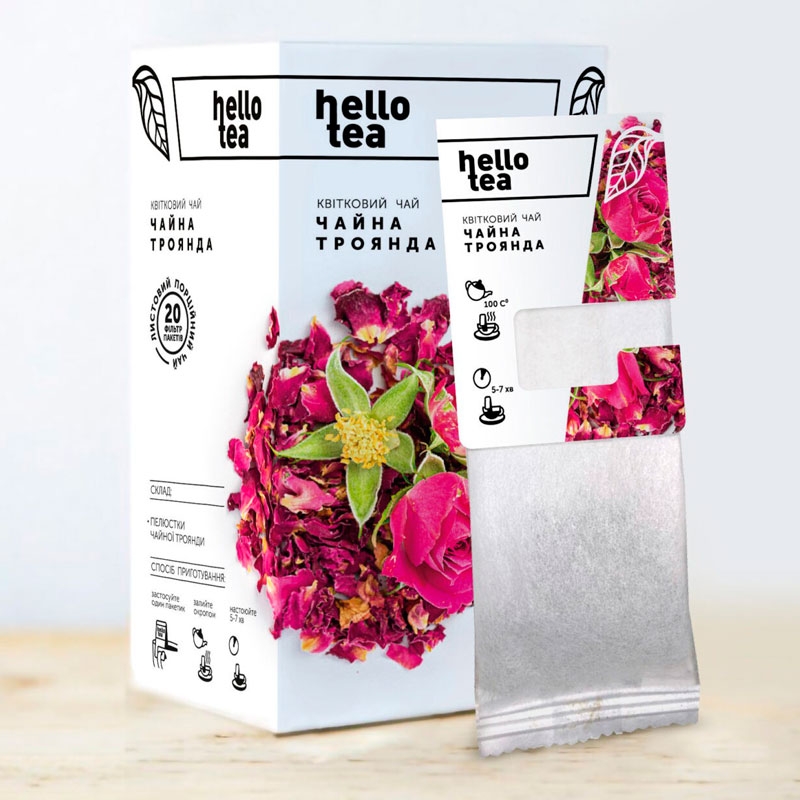 Чай пакетированный Чайная роза Hello Tea – купить по выгодной цене | Делюкс